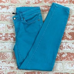 GAP | Jeans | Gap Premium Super Skinny Turquoise Ankle Jeans 4 | Poshmark
